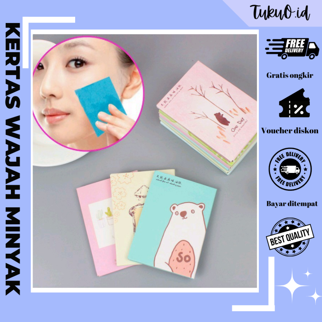 Jual Kertas Linen Tissue Penyerap Minyak Wajah Menyerap Minyak Muka Isi ...