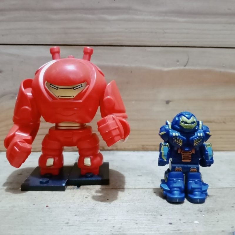 Jual figure iron man classic hulkbuster figure iron man blue steel ...