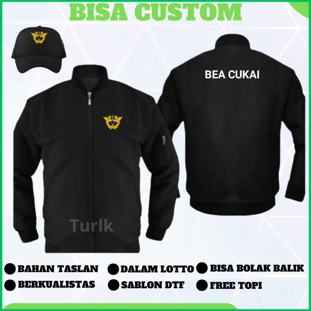 Jual Jaket Bea Cukai Jaket Bomber Bea Cukai Custom | Shopee Indonesia