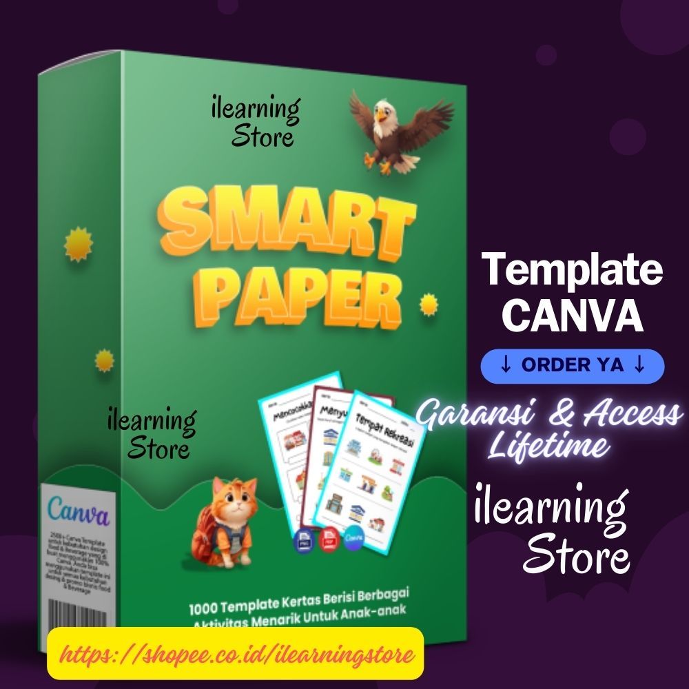 Jual [CANVA 06] 1000 Template Canva Anak TK & PAUD Untuk Membantu ...