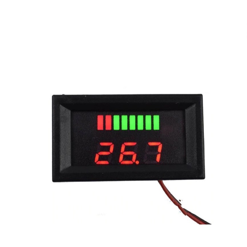 Jual Voltmeter Indikator Level Pengisian Baterai Aki 12V - 72V | Shopee Indonesia