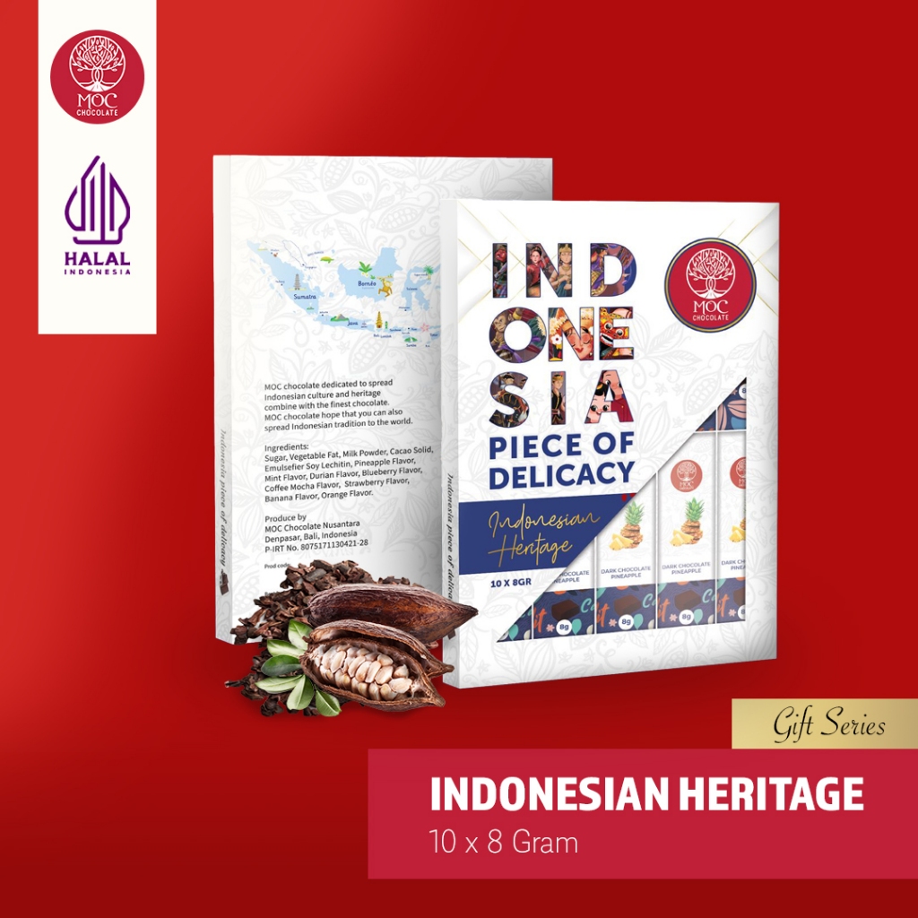 Jual MOC Chocolate - Gift Series Indonesian Heritage 8 x 8g - 8 Varian ...