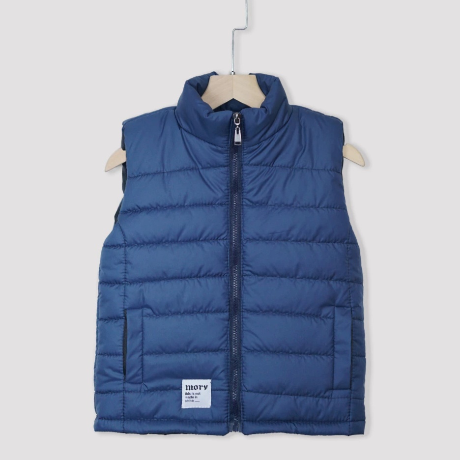 Jual Jaket Rompi Motor Anak Tebal Anti Angin Warna Navy | Shopee Indonesia