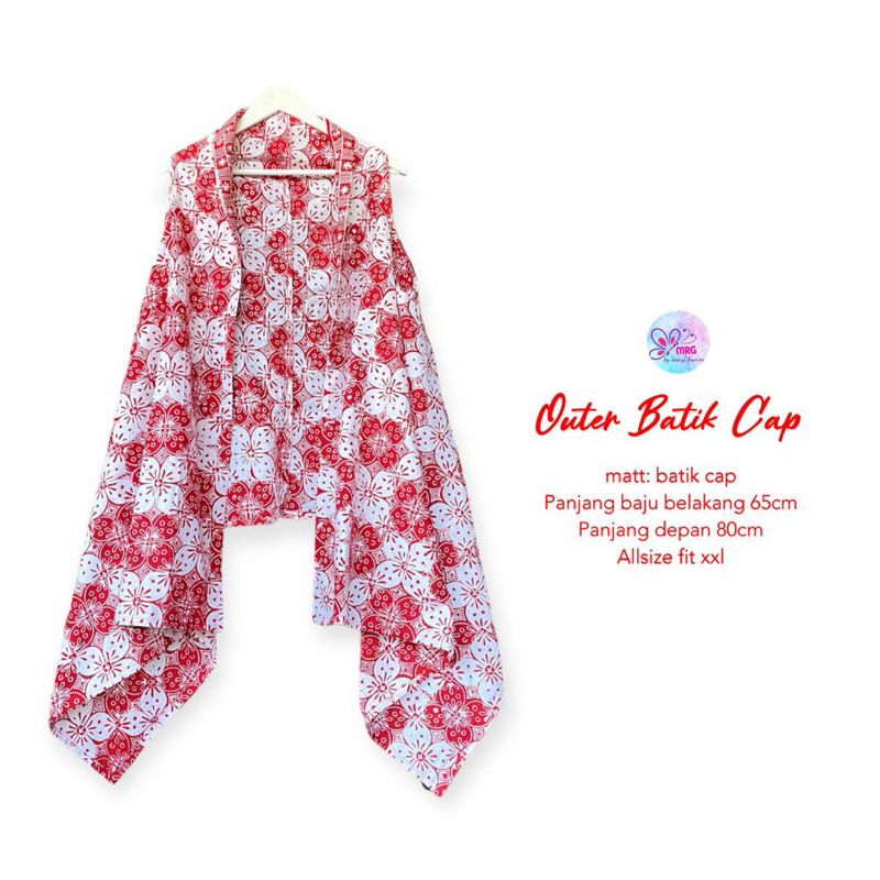 Jual OUTER BATIK CAP OUTER BATIK MERAH PUTIH OUTER BATIK MERAH PUTIH ...