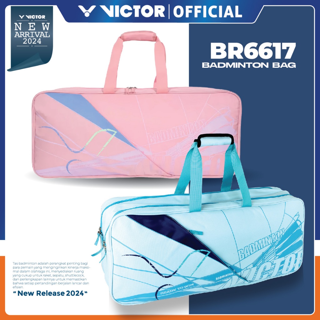 Jual Tas Badminton Rectangular Bag VICTOR BR 6617 / VICTOR BR6617 ...