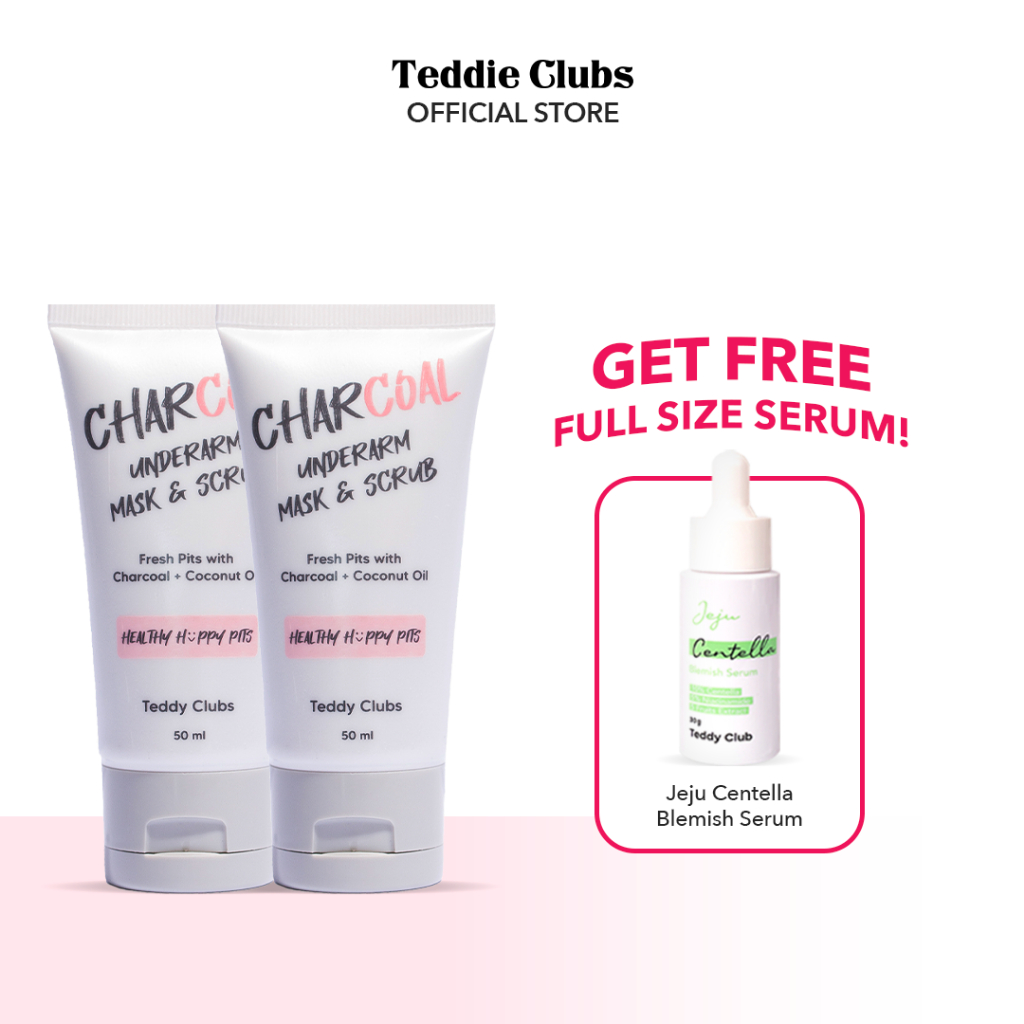 Jual [BUNDLE HEMAT] 2PCS FREE SERUM | Teddy Clubs Charcoal Underarm ...