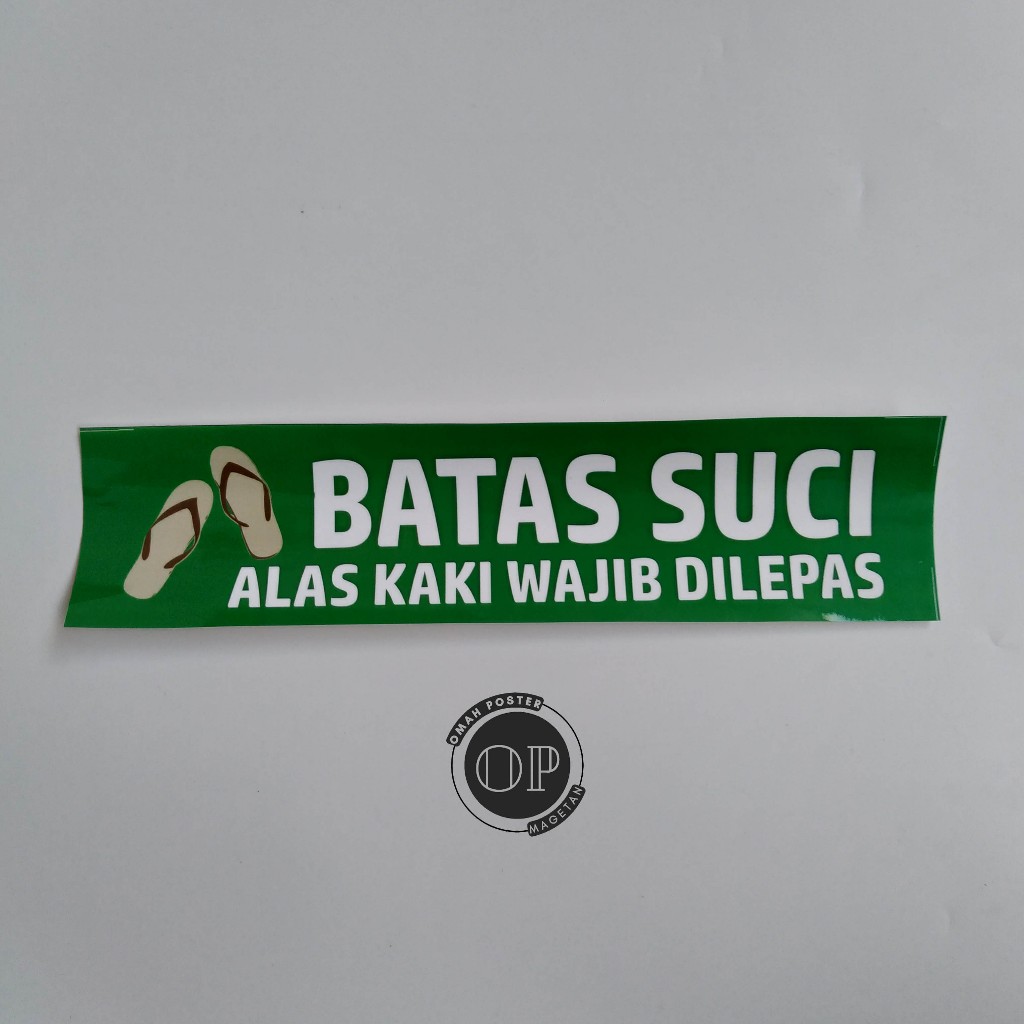 Jual Stiker Batas Suci - Alas Kaki Harap Dilepas - Stiker Suci | Shopee ...