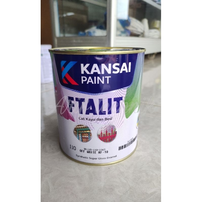 Jual Cat Minyak FTALIT 1kg 110 Off White / Cat Kansai Paint KF-10 Putih Kayu & Besi | Shopee ...