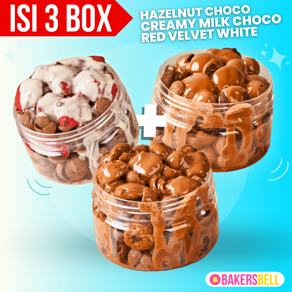 Jual (PAKETAN ISI 3) ChocBox Mix (Hazelnut Choco + Creamy Milk Choco ...