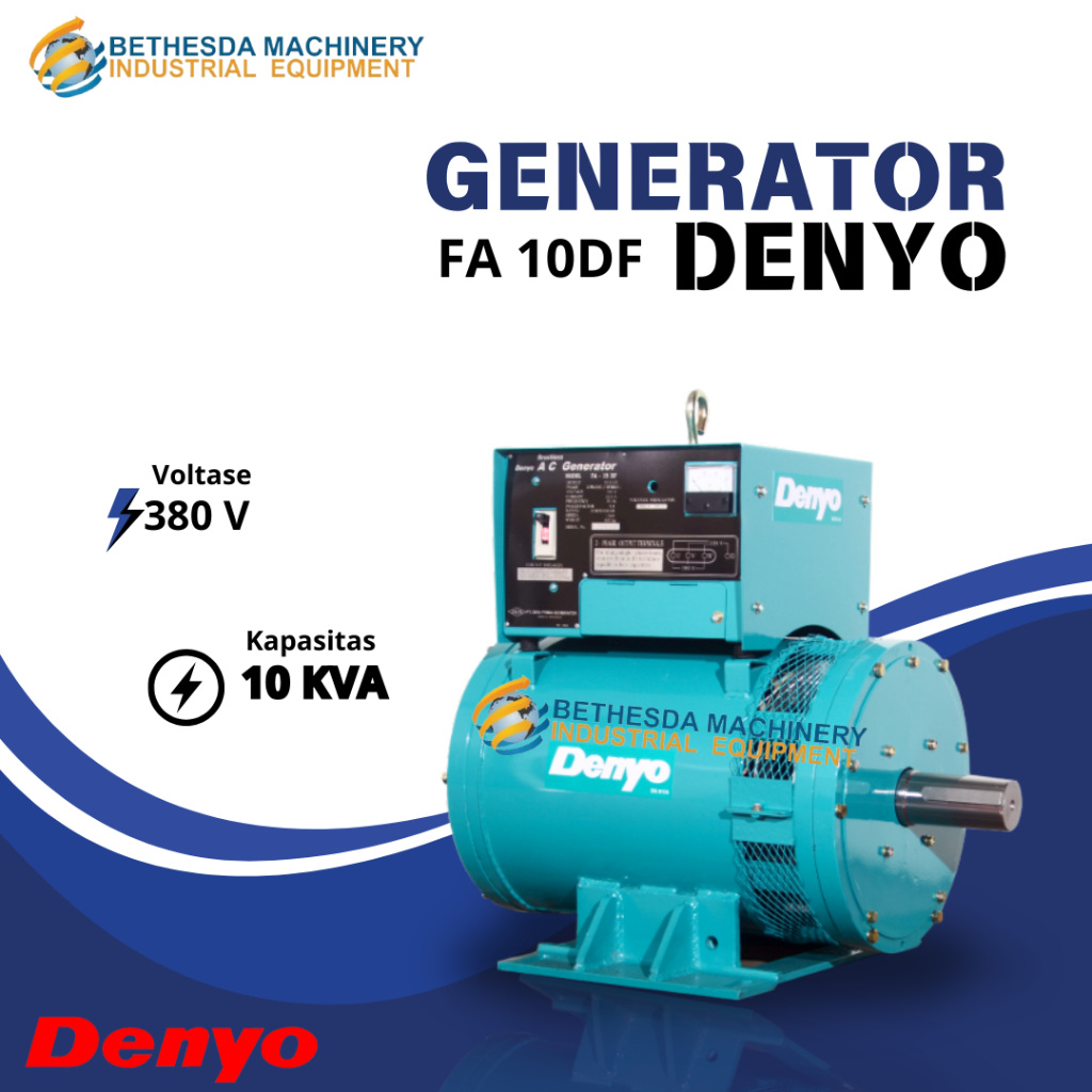 Jual Jual Generator Denyo 10 Kva 3 Phase Dinamo Listrik 10Kva FA 10DF ...