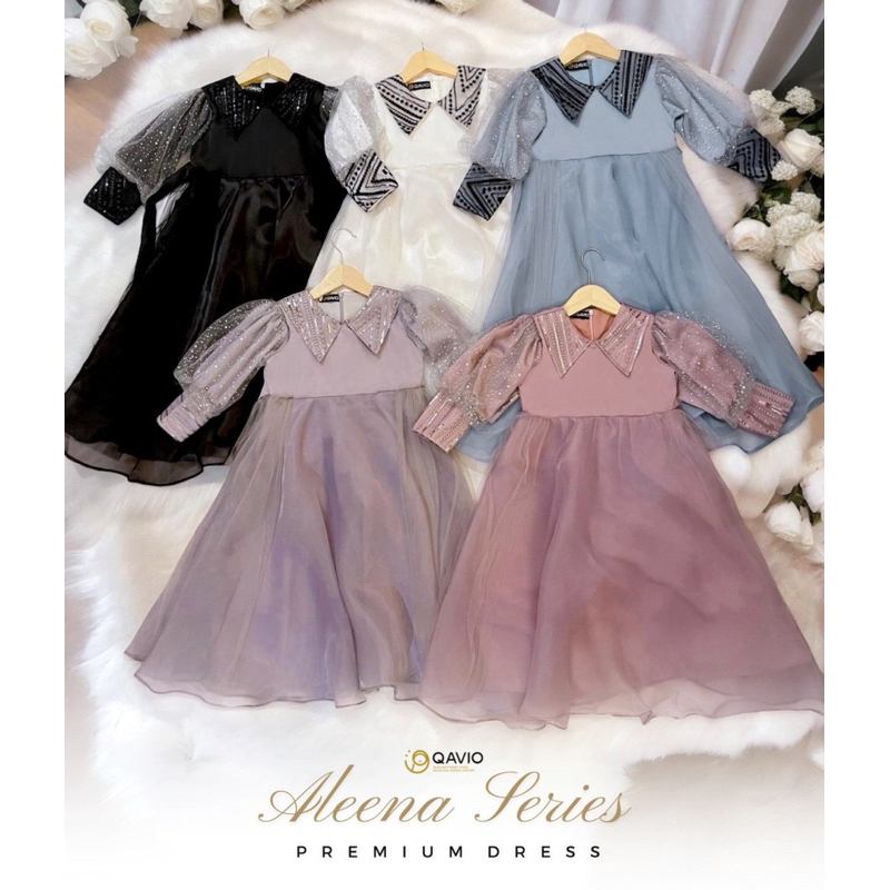 Jual Readystock‼️ ALEENA SERIES ORIGINAL BY QAVIO - Dress Mewah Anak ...