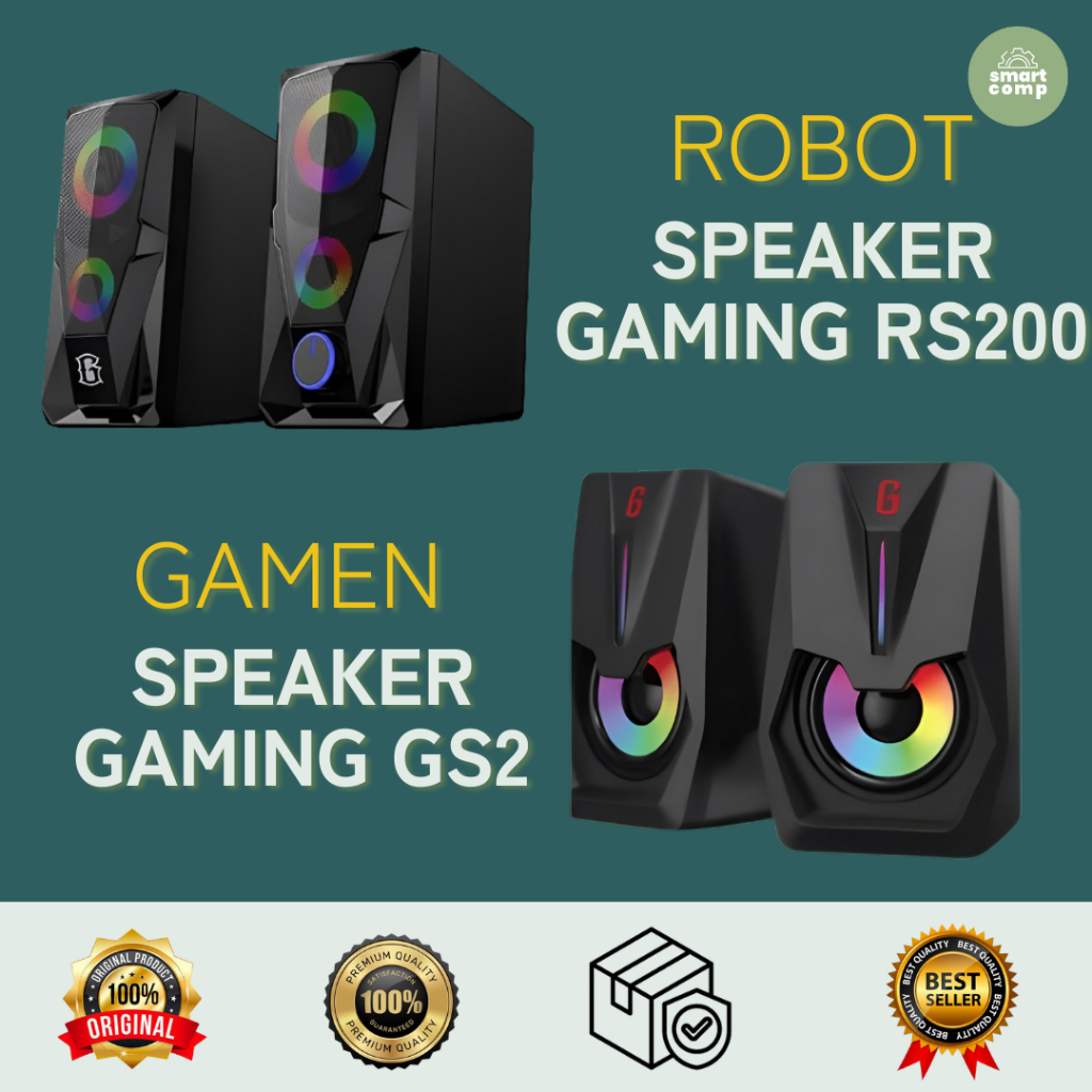 Jual Robot Speaker Aktif RS200 / Gamen GS2 Stereo Gaming 3.5mm For Pc/Laptop | Shopee Indonesia