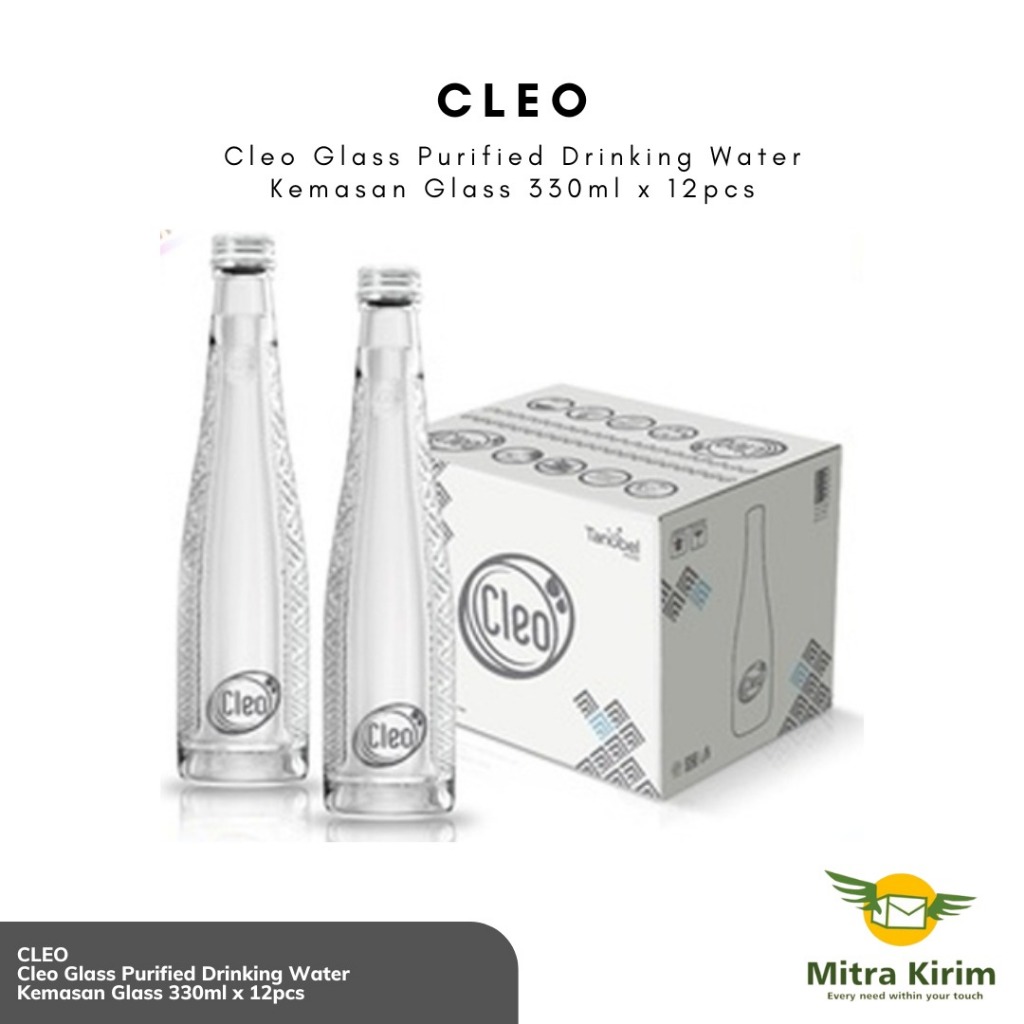 Jual Cleo Glass Purified Drinking Water 330ml x 12pcs - Per Karton ...