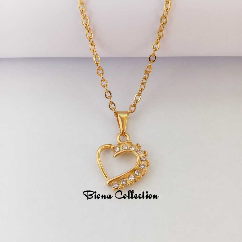 Jual Biona Collection, Kalung Titanium gold wanita Terbaru Model nuri ...