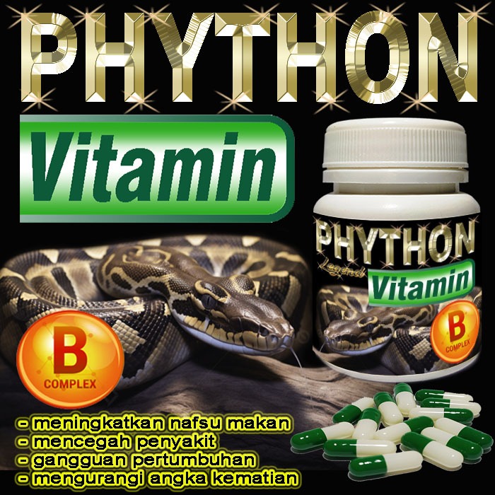 Jual PHYTON VITAMIN BUBUK KAPSUL OBAT ULER BALLPHYTON SANCA KEMBANG GTP ...