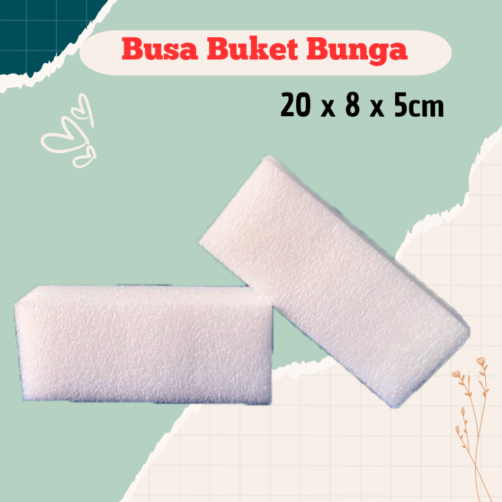 Jual Foam Busa bunga Putih / Oasis busa tancap bunga kering / Oasis ...