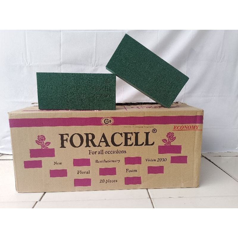 Jual PER DUS BUSA BASAH FORACELL/ Busa Bunga Plastik/ Floral Foam ...