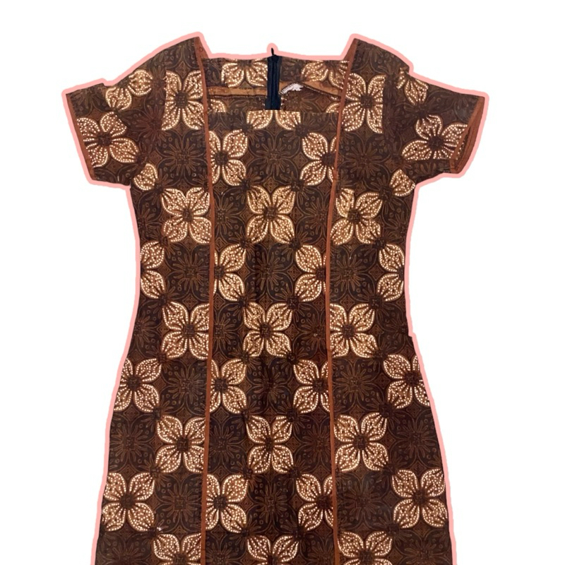 Jual PRELOVED dress batik formal baju formal baju elegant work wear ...