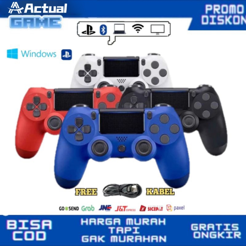 Jual Actual Stik Stick PS4 DS4 LightBar + Free Kabel Charger + Dus Stik ...