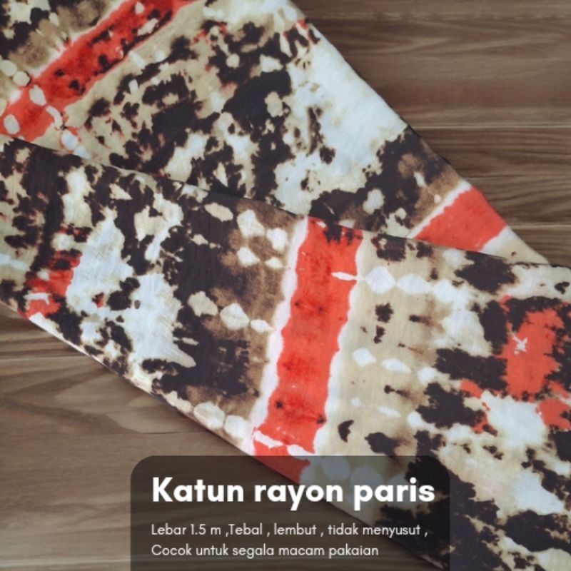 Jual kain katun rayon paris motif abtrak | Shopee Indonesia