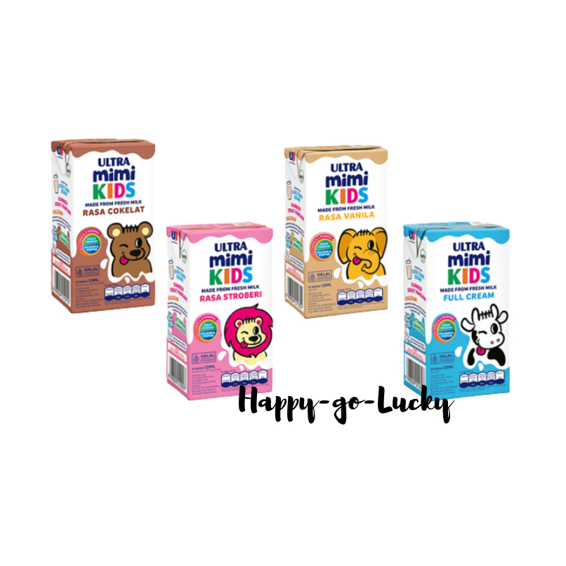 Jual Susu Ultra Mimi 125ml UHT Full Cream / Chocolate / Strawberry ...