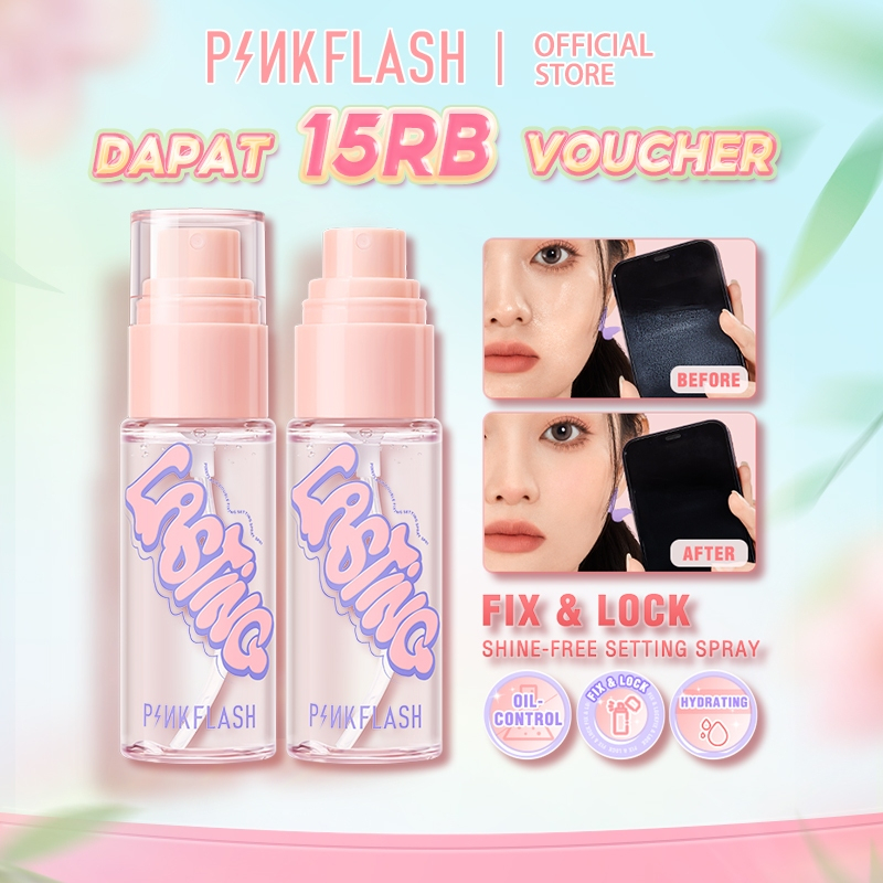 Jual PINKFLASH Setting Spray Shine - free Hydrating Oil-control Matte ...