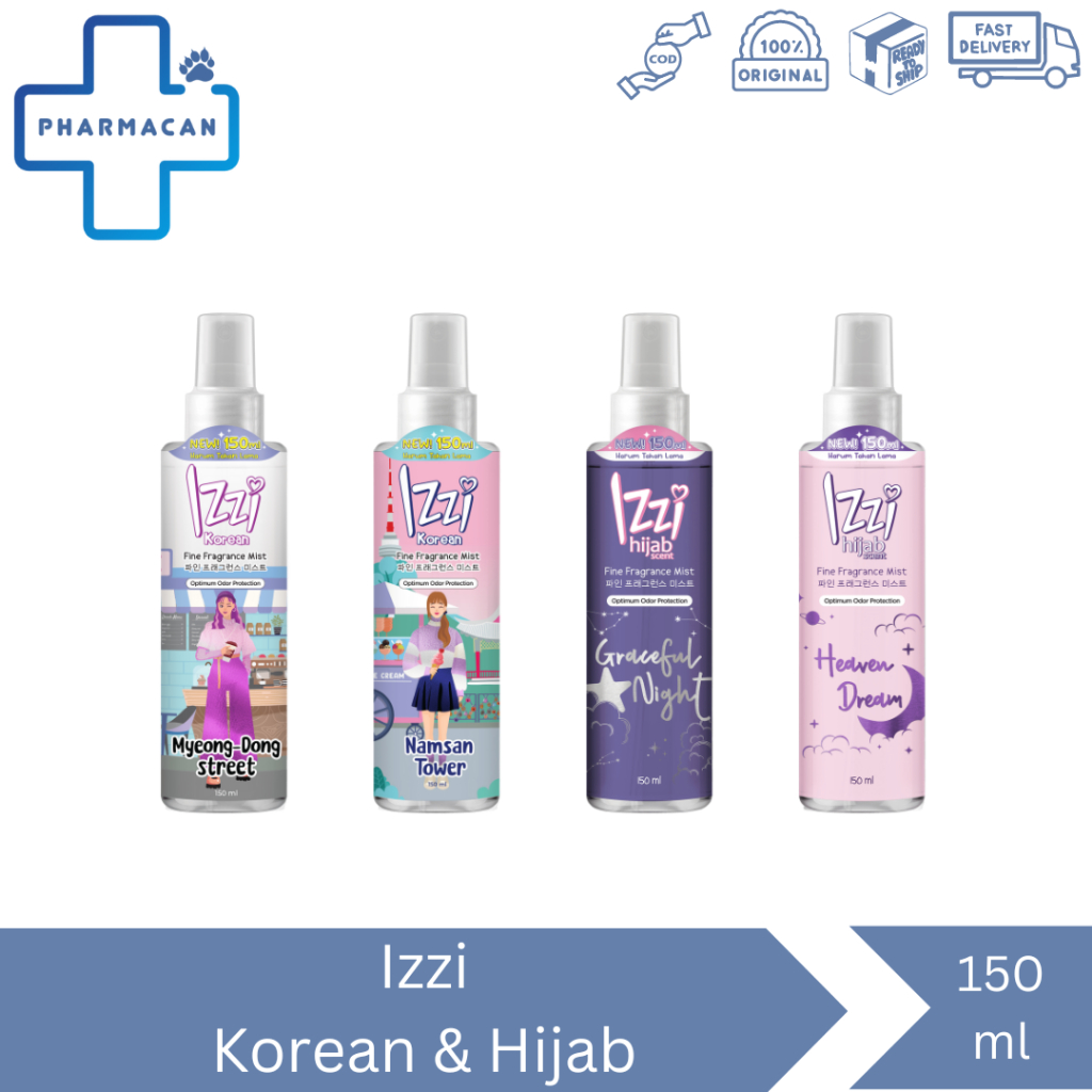 Jual Izzi Korean and Hijab Fine Fragrance Mist 150ml - Parfum Izzi ...