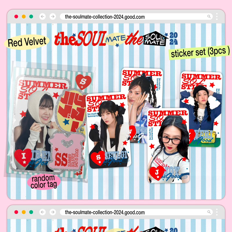 Jual RED VELVET sticker set id photo - the SOULmate | Shopee Indonesia