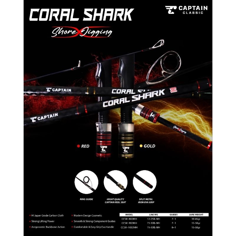 Jual JORAN CAPTAIN CORAL SHARK MURAH BERKUALITAS MANCING LAUT 240 270 ...