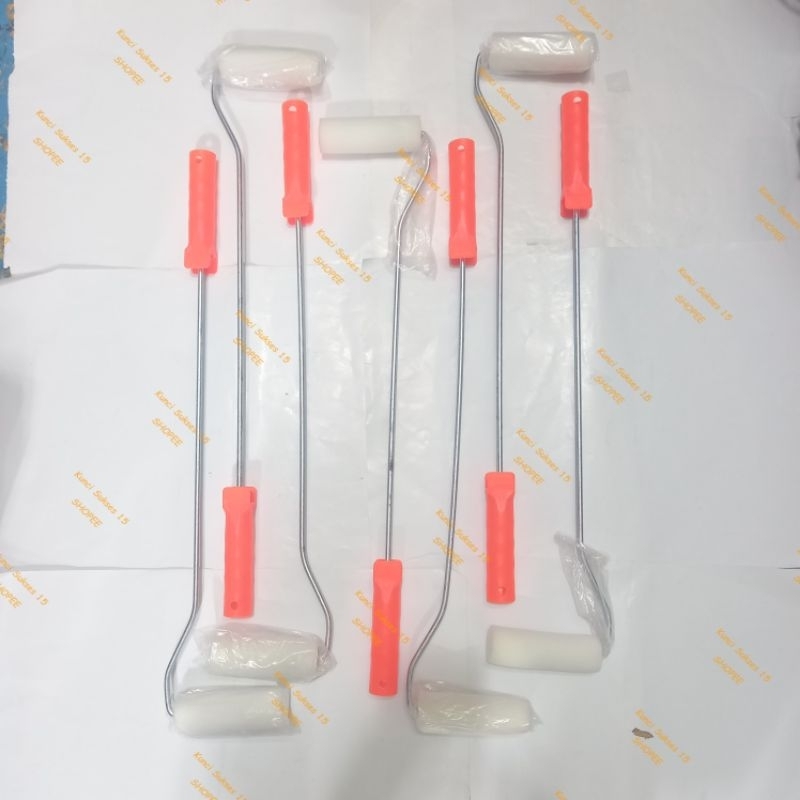 Jual Kuas Rol Kapal Busa 4 inch / Kuas Rol Kapal Busa Kecil + Gagang 60 ...