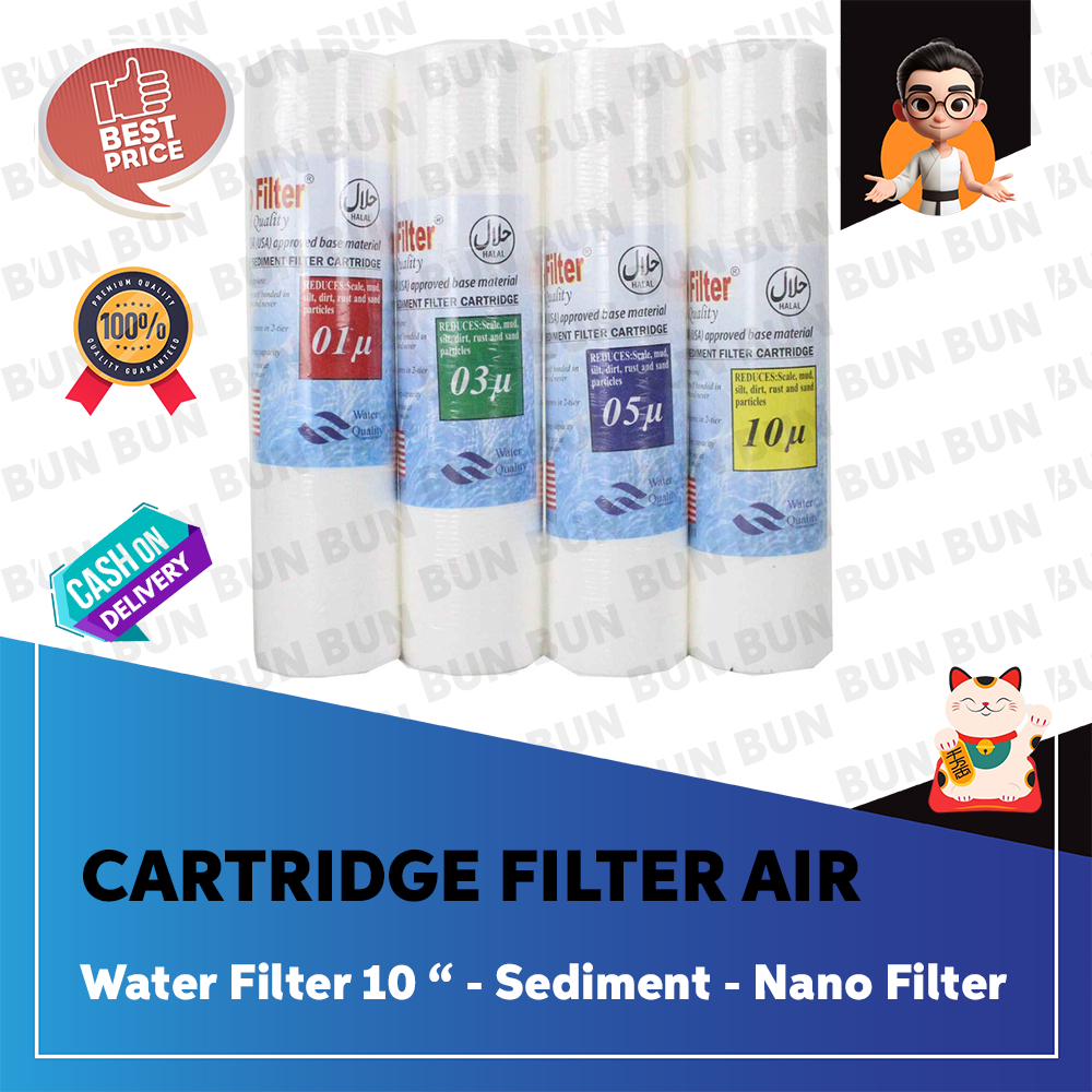 Jual Cartridge Filter Air / Sediment / Water Filter 10" - Nano Filter ...