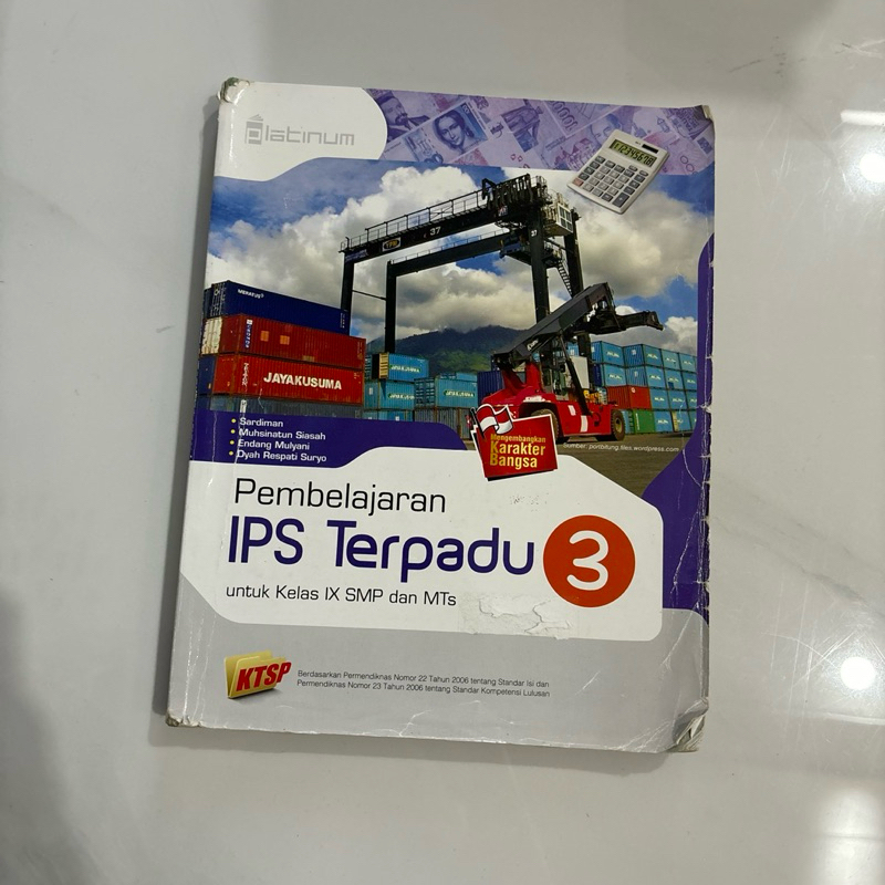 Jual Buku Platinum Pembelajaran IPS Terpadu untuk Kelas IX SMP dan MTs ...
