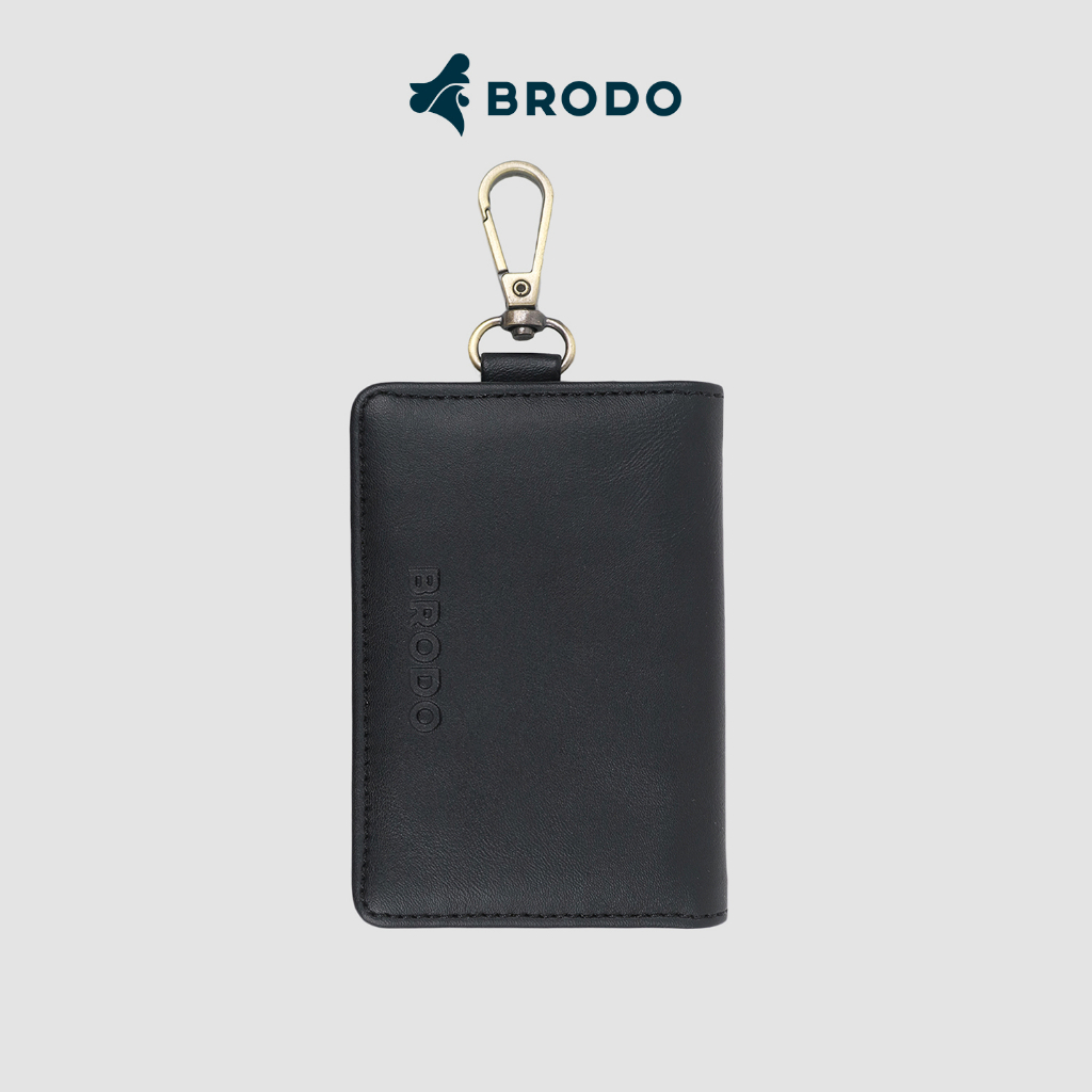 Jual BRODO - Folde Synthetic Leather Key Wallet Black [Dompet Kunci ...