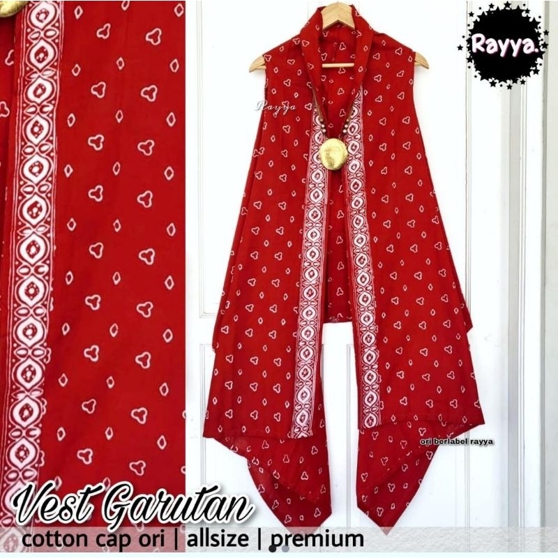 Jual Bolero Batik Vest Cardigan Bolero Batik Outer Katun Cap Garutan ...