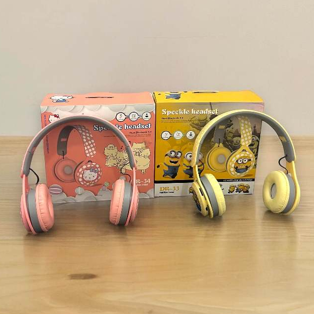 Jual HEADPHONE BLUETOOTH KARAKTER ANAK ANAK HELLO KITTY DAN MINION ...