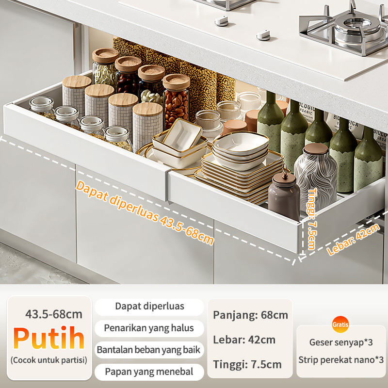 Jual Rak Piring Tarik Rak Laci Piring Rak Piring Untuk Kabinet Rak ...