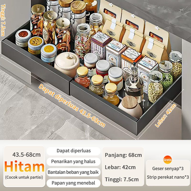 Jual Rak Piring Tarik Rak Laci Piring Rak Piring Untuk Kabinet Rak ...