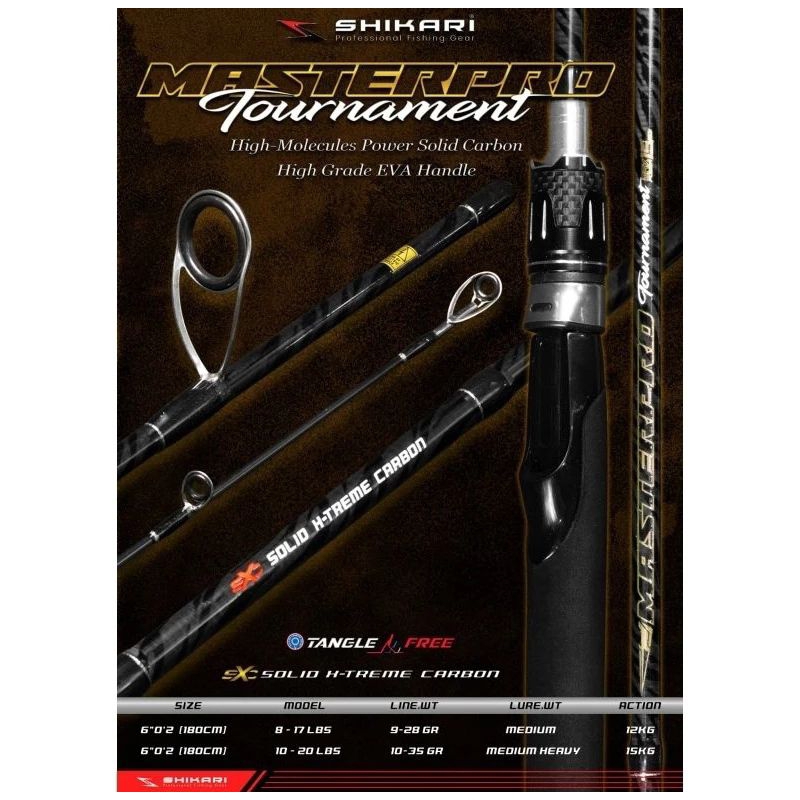 Jual joran shikari MASTERPRO/BLITZEN 180/carbon solid/spinning | Shopee ...