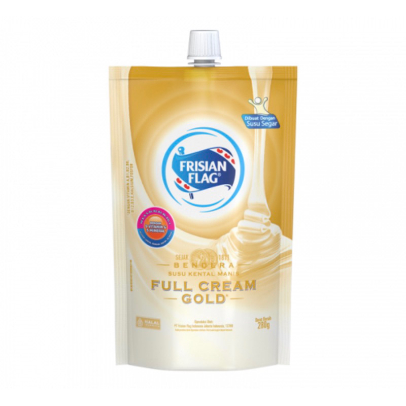 Jual susu kental manis SKM frisian flag gold full cream pouch 280g ...