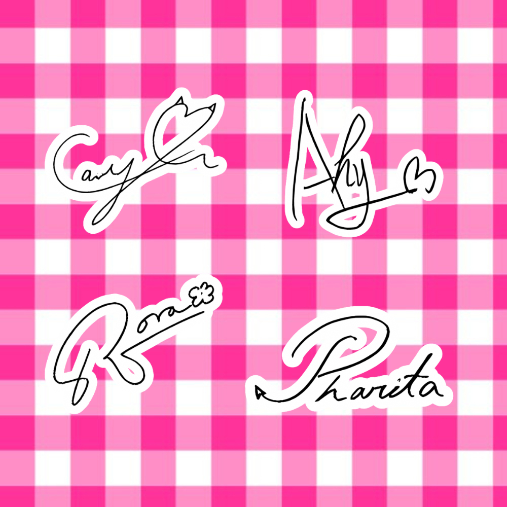 Jual Sticker Transparan BabyMonster Signature Sign Tanda Tangan TTD ...