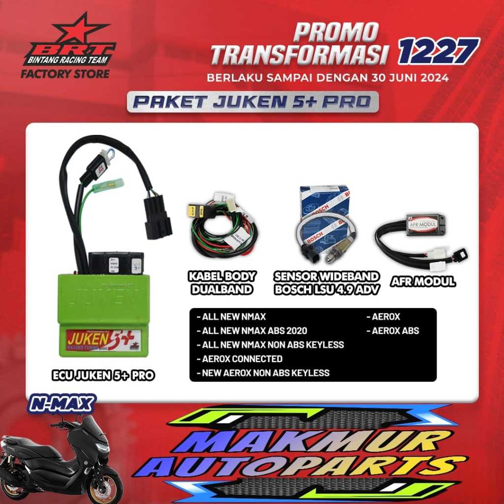 Jual Paket Juken 5+ All New NMax/Aerox/New Aerox (BINTANG RACING TEAM ...