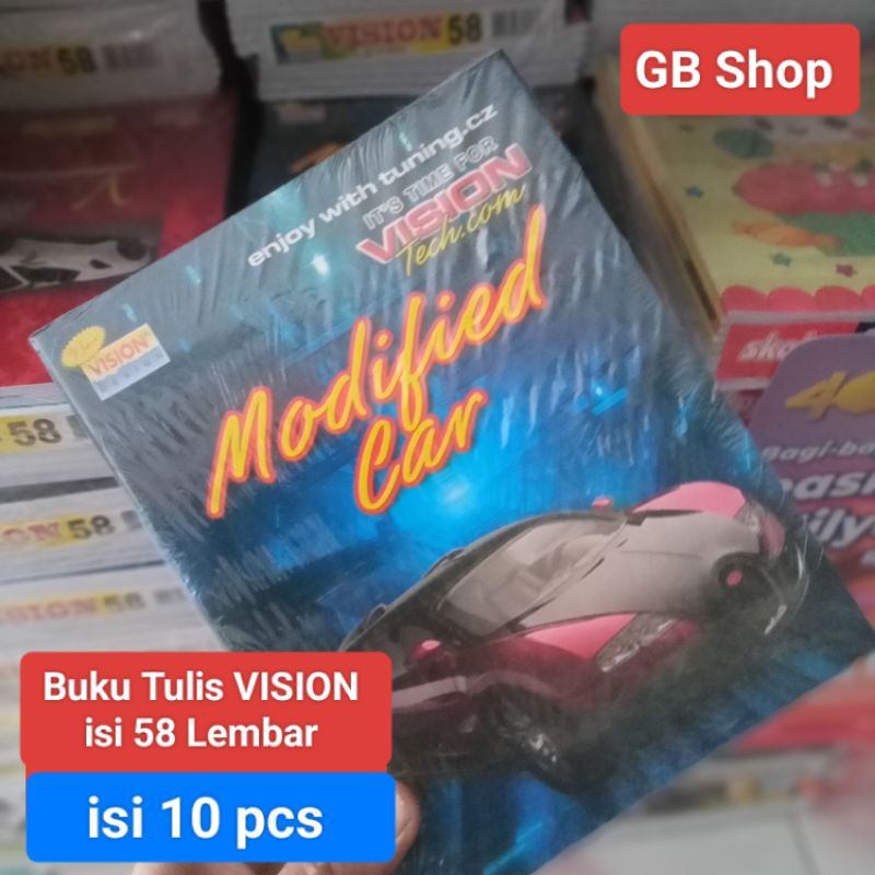 Jual Buku Tulis VISION 58 Lembar isi 10 buku | Shopee Indonesia