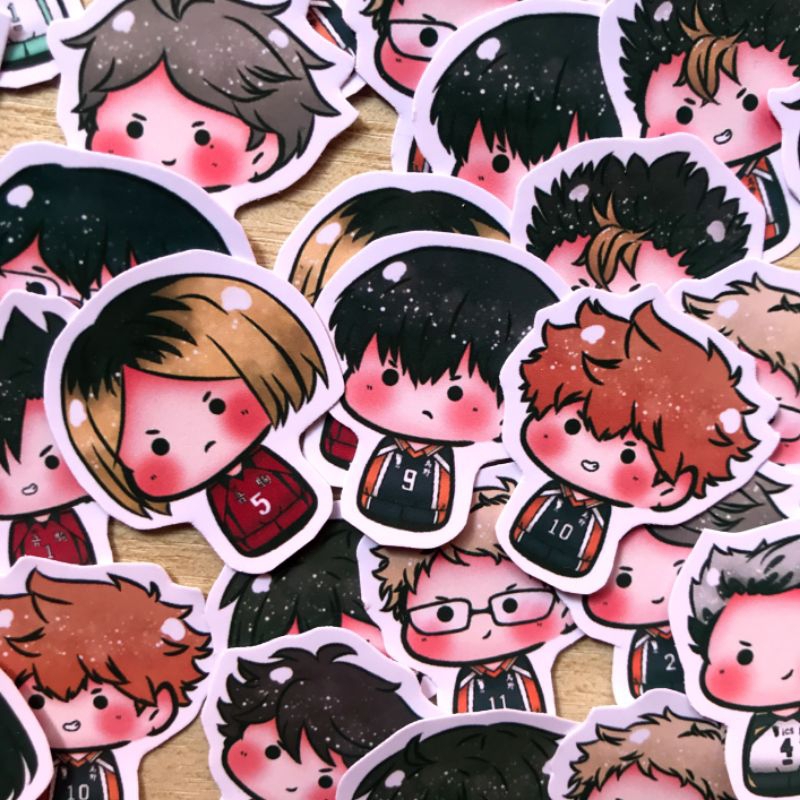 Jual 15pcs anime sticker haikyu!!, haikyuu, sticker hinata, sticker ...