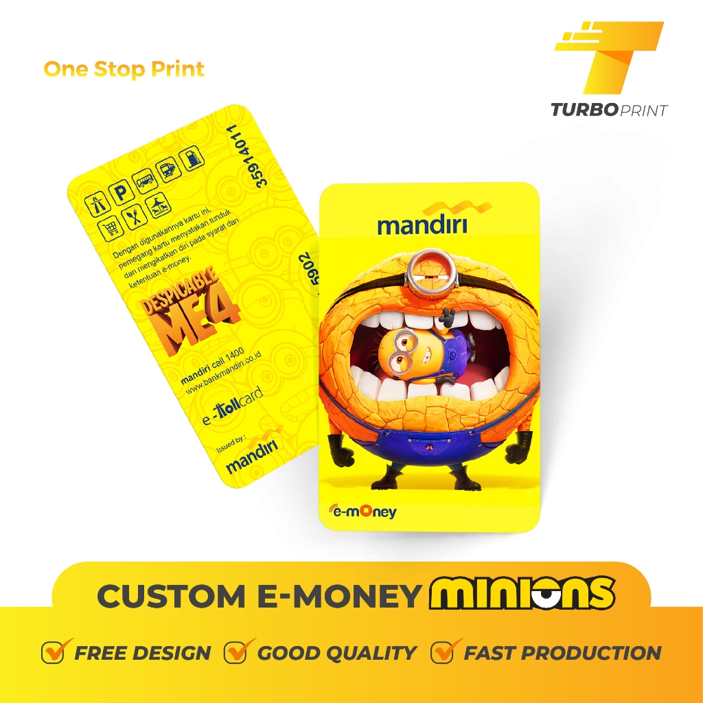 Jual E MONEY SPECIAL EDITION MINION / DESPICABLE ME / FLAZZ E TOLL ...