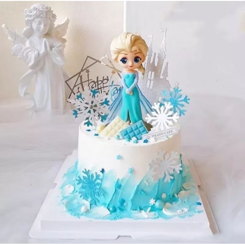 Jual Topper Hiasan Cake Kue Ulang Tahun Pesta Elsa Elza Frozen Girl ...