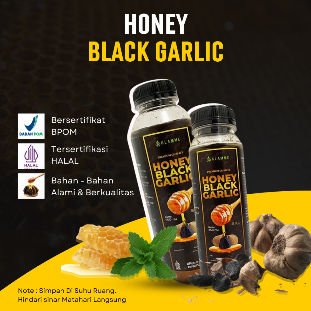 Jual Alamme Black Garlic - Honey Black Garlic - Madu Bawang Hitam ...