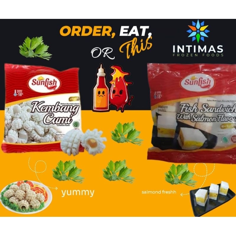 Jual Sunfish Fish Sandwich With Salmon Flavour 200 g dan kembang cumi ...