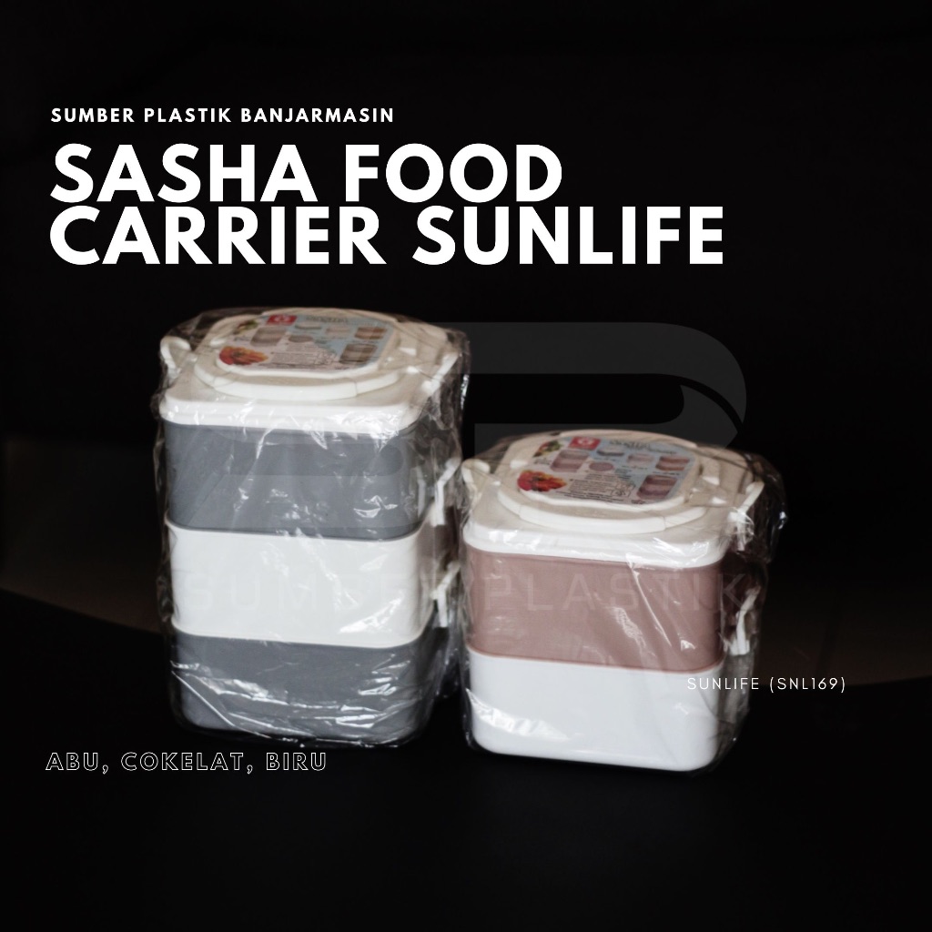 Jual Sunlife Sasha Food Storage Rantang Makanan 1 2 3 4 Susun Tempat ...