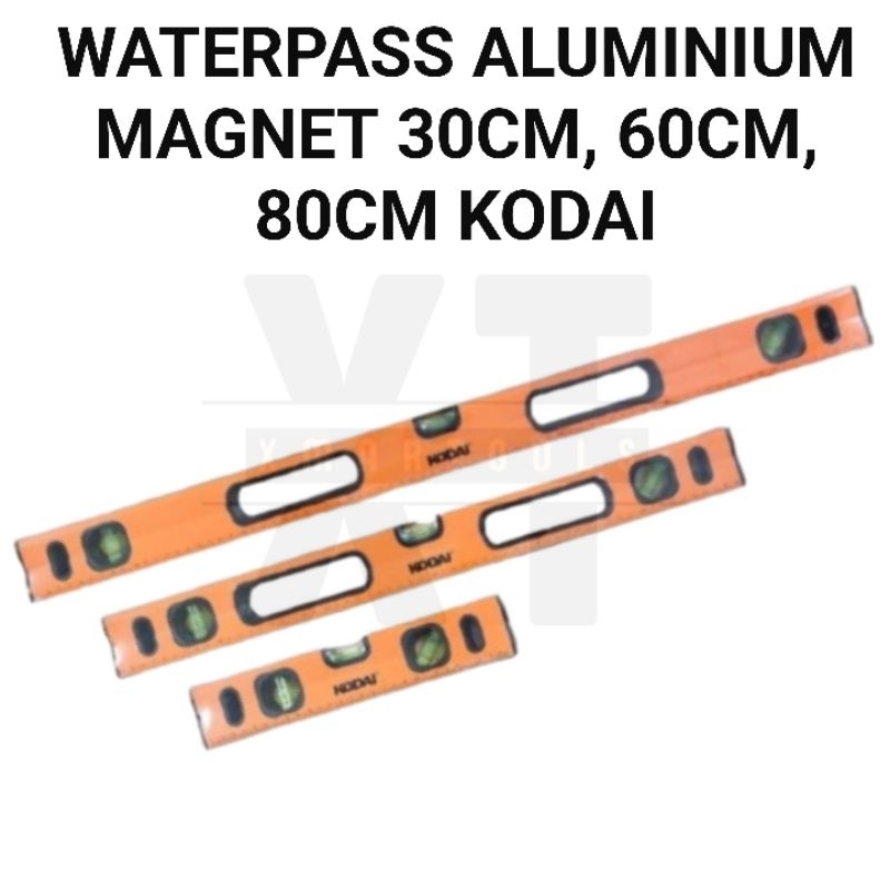 Jual Waterpass Aluminium Magnet / Penggaris / Spirit Level Waterpass ...