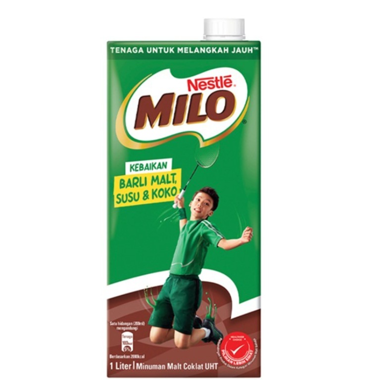 Jual Milo Chocolate Malt UHT Packet Drink 1L | Shopee Indonesia